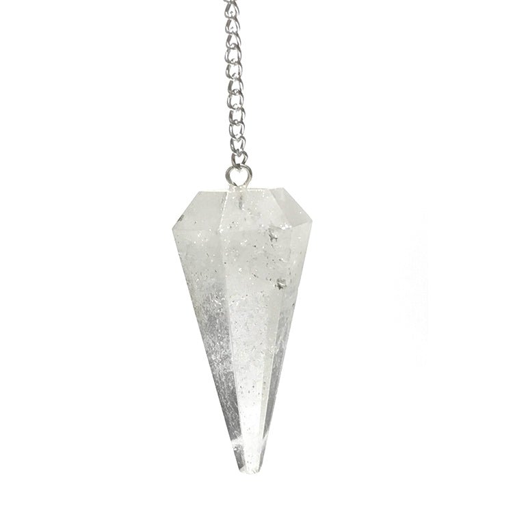 Natural Clear Quartz Pendulum Crystals & Pendulums Mystic Tribes 30.00